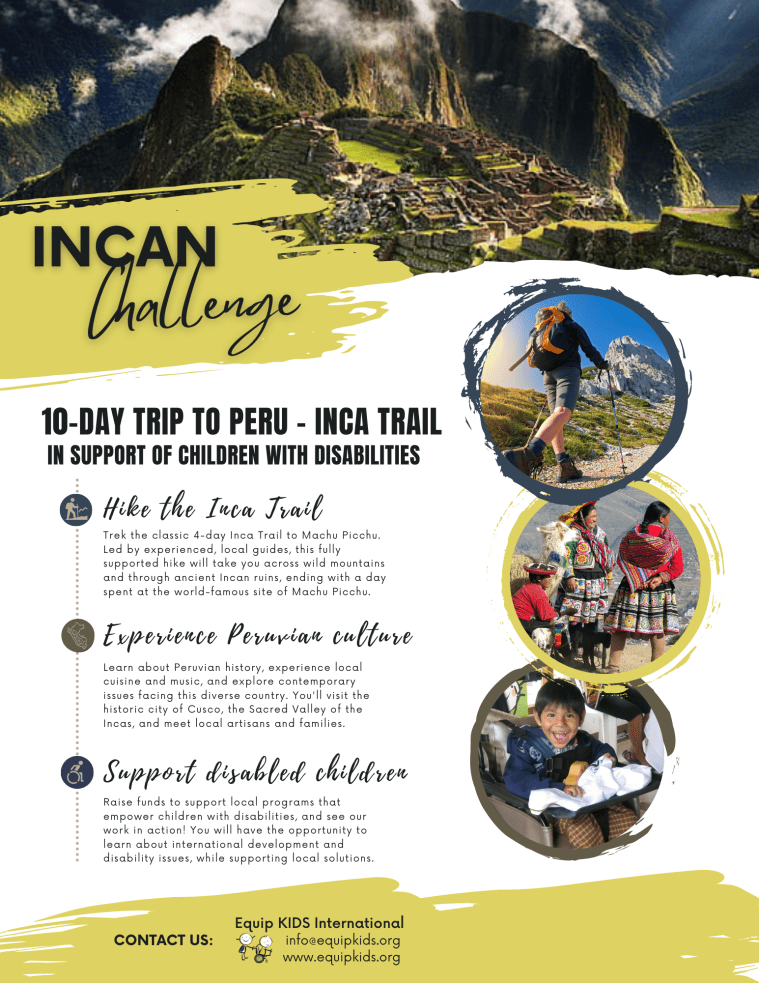 JOIN THE INCAN CHALLENGE! – Equip KIDS International